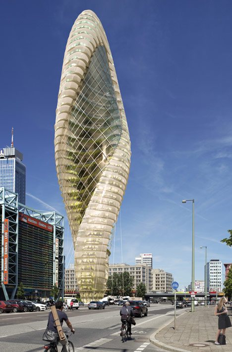 Green8 - Figure of 8 Skyscraper for Berlin - SmartGlass